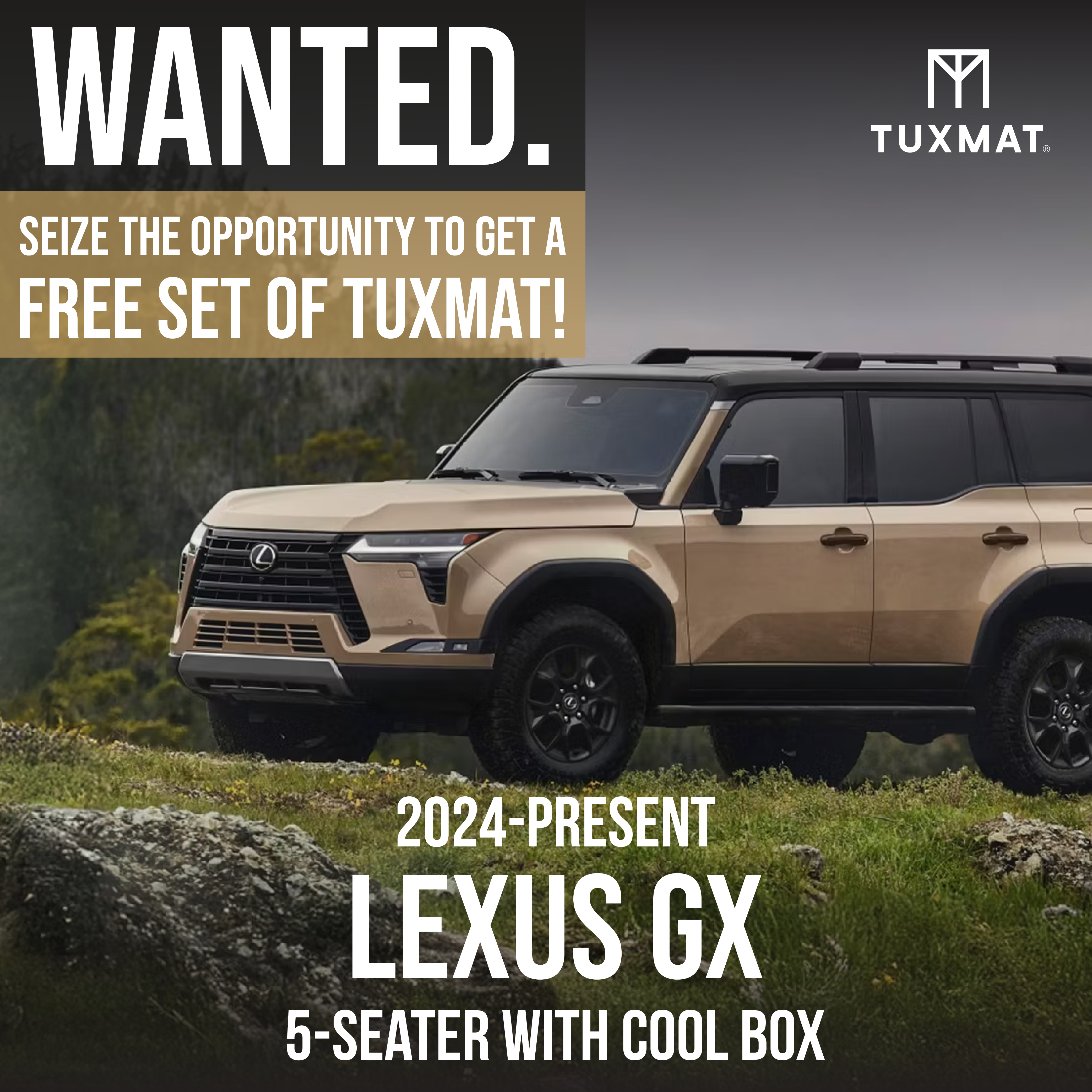 Lexus GX 5-Seater with Cool Box Custom Car Mats with Max Coverage ...