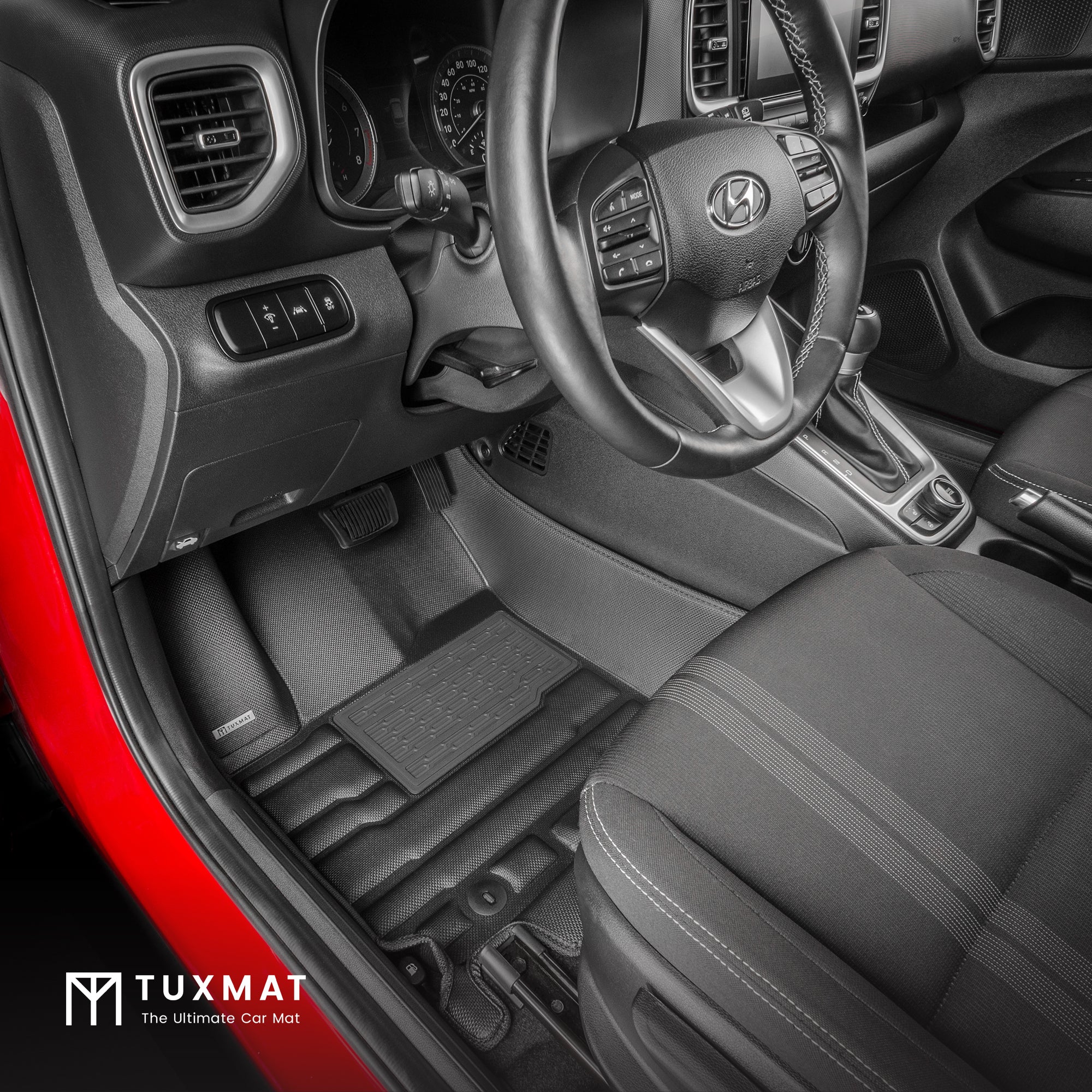 Hyundai Venue Custom Car Mats | Extreme Coverage | TuxMat